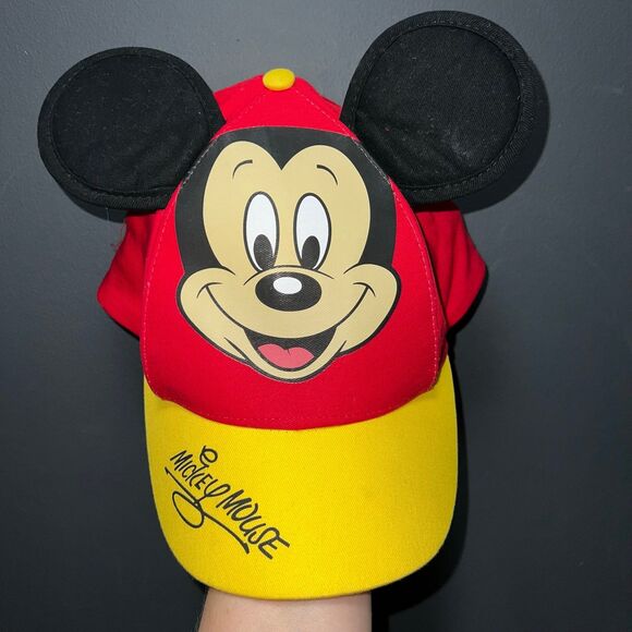 Disney | Accessories | Disney Parks Mickey Mouse Hat With Ears Red ...